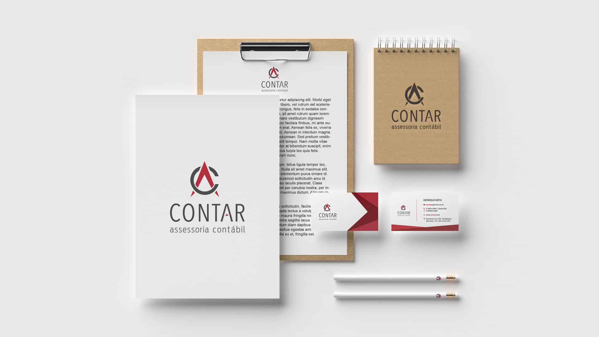 Identidade Visual e Site Wordpress para a Contar Contabilidade